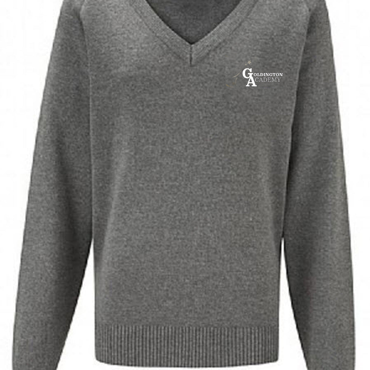 Goldington Academy V Neck Jumper. – Total Clothing